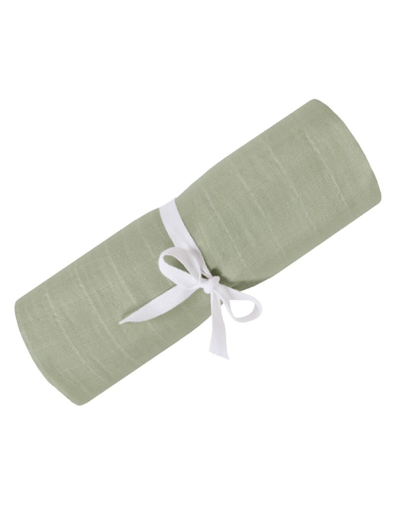 Couverture mousseline de coton - Uni kaki - Perlimpinpin – Veille sur toi